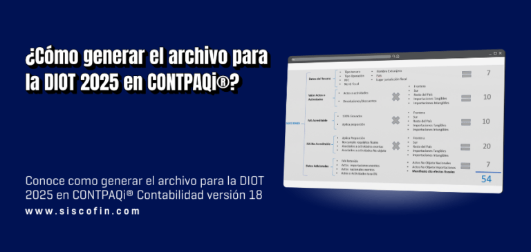 ¿Cómo generar el archivo para la DIOT 2025 en CONTPAQi® Contabilidad ...